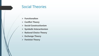 Social theories lecture 3 | PPTX