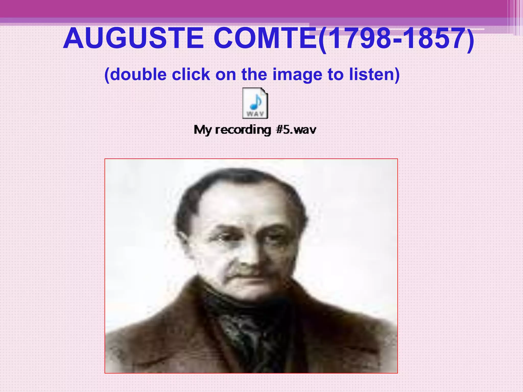 Classical Sociological Theorist (auguste comte) | PPTX | Physics | Science