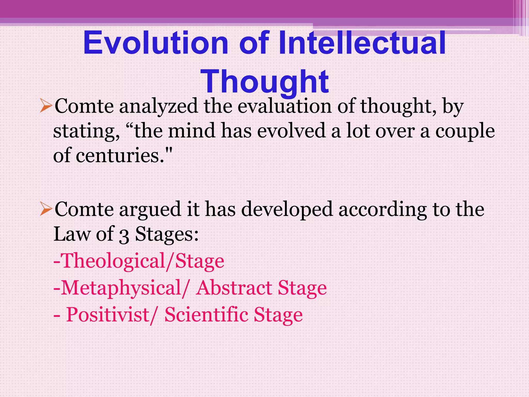 Classical Sociological Theorist (auguste comte) | PPTX | Physics | Science