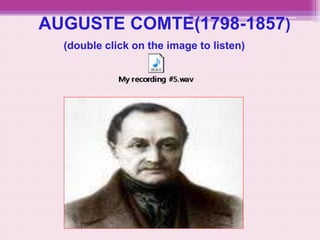 Classical Sociological Theorist (auguste comte) | PPTX | Physics | Science