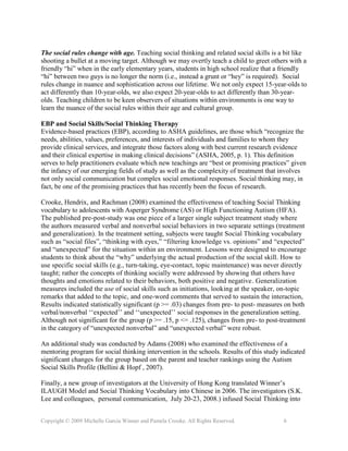 Social Thinking Journal Article | PDF