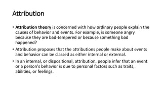 Social thinking & attribution | PPTX