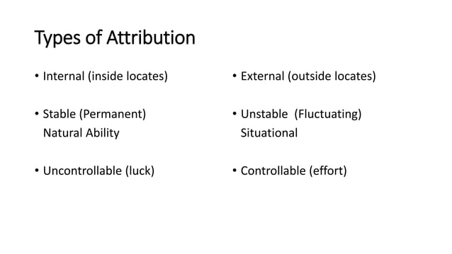 Social thinking & attribution | PPTX | Science