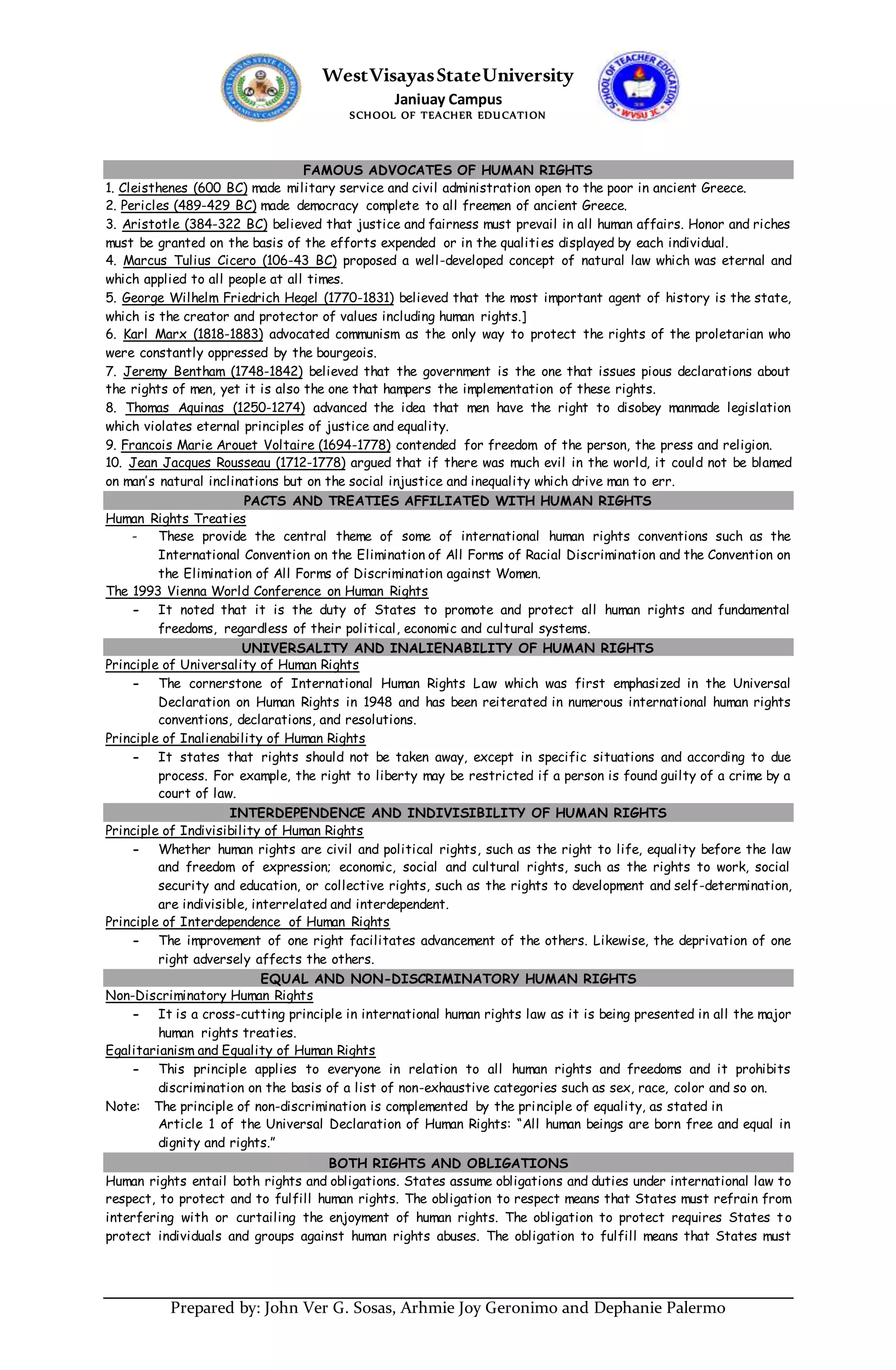 Social Trends and Issue - Human Rights | DOCX