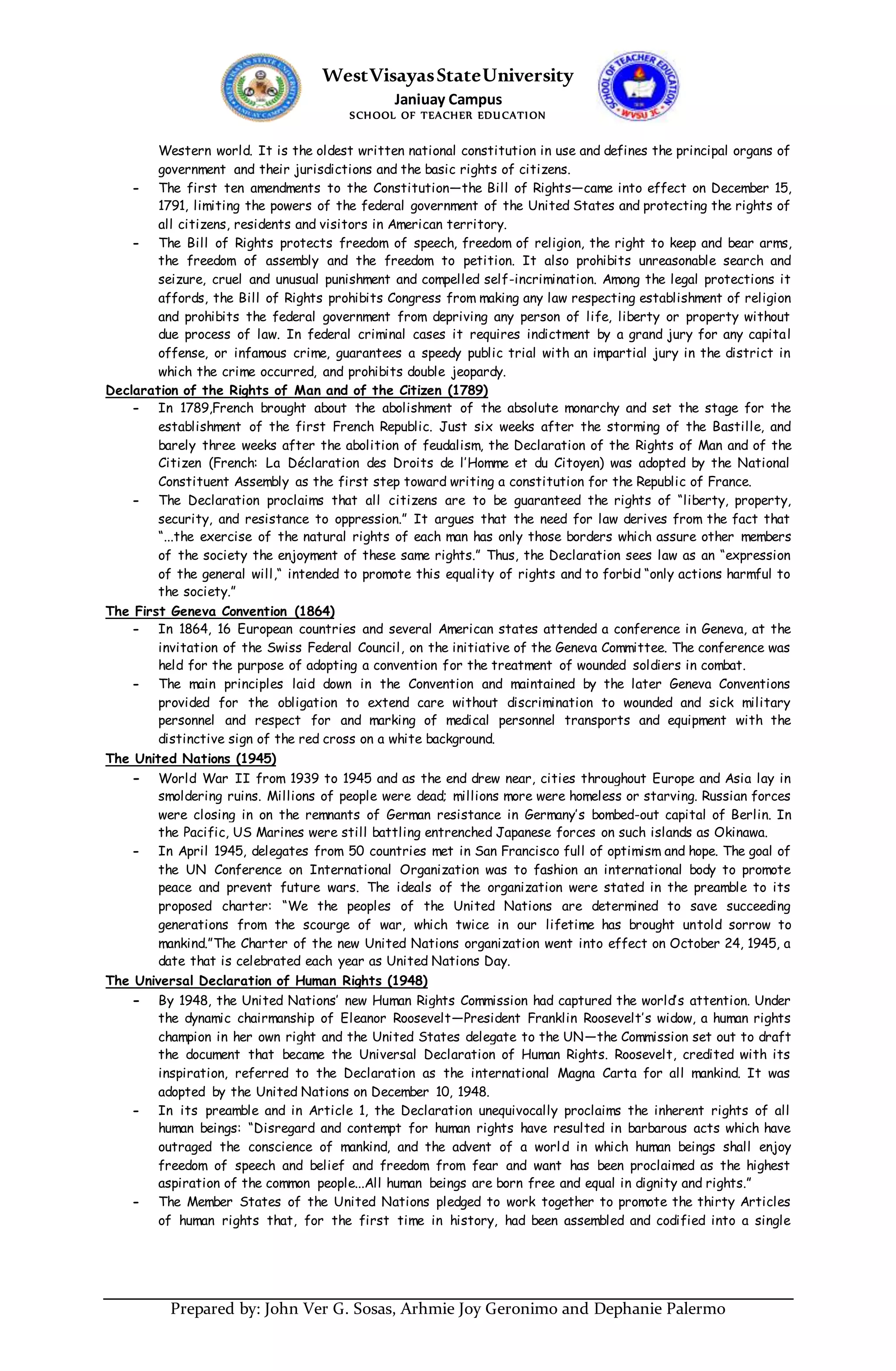 Social Trends and Issue - Human Rights | PDF