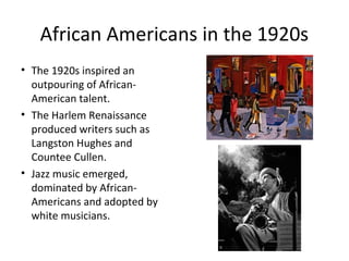 Social Unrest During the 1920s | PPT