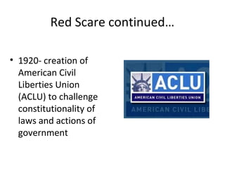 Social Unrest During the 1920s | PPT