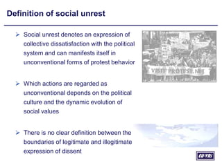 Social unrest: a systemic risk perspective | PPT