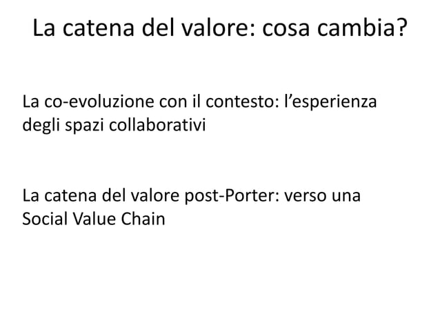 Social value chain per Espresso Coworking - Luigi Corvo | PPTX ...