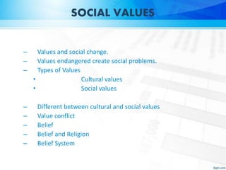 Chapter 11, Social values and beliefs | PPTX