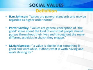Chapter 11, Social values and beliefs | PPTX