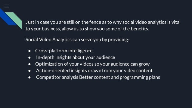 Social Video Analytics | PPTX