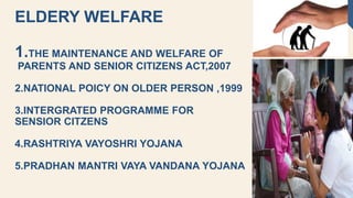 social welfare programmes of India and their schemes | PPTX