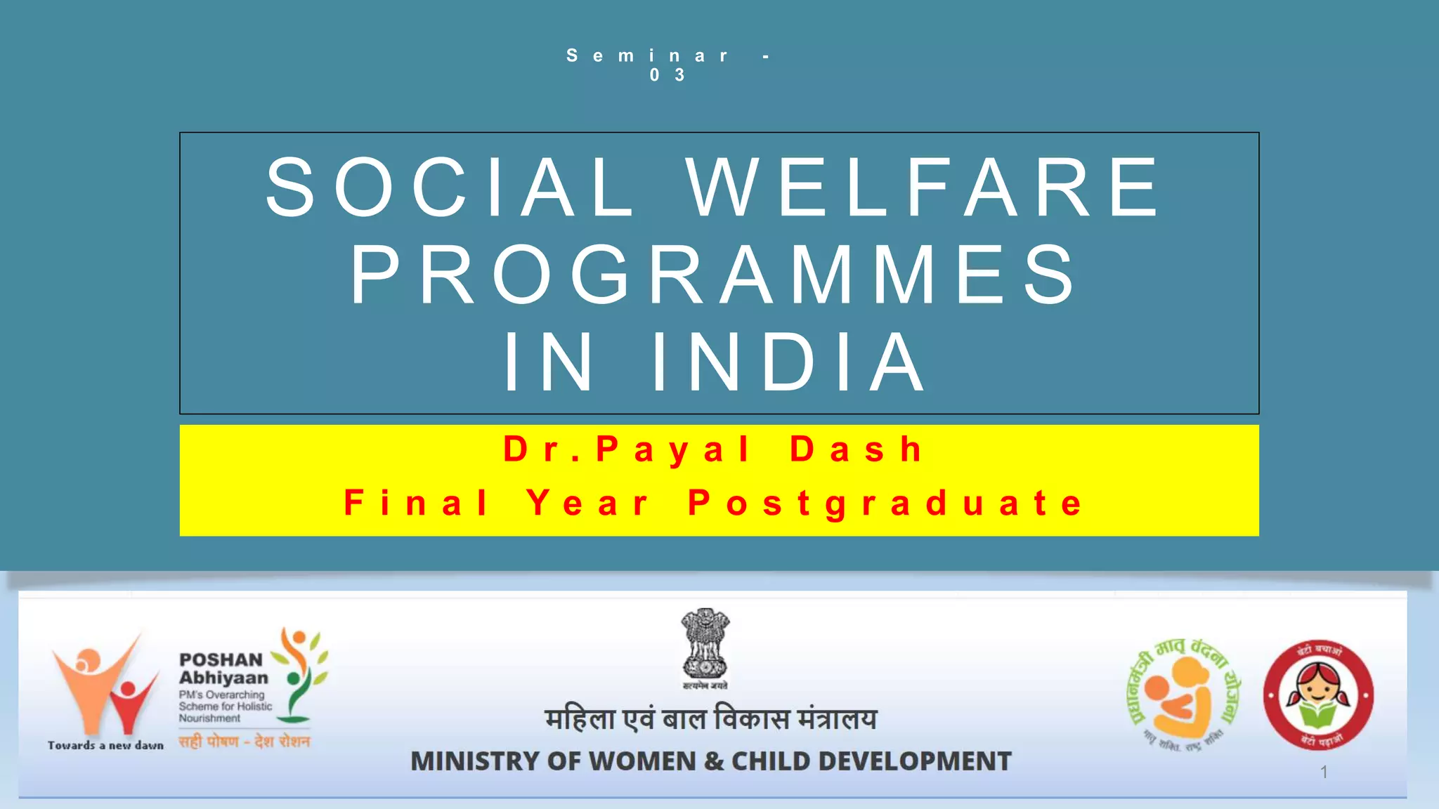 Social welfare programs in India | PPT