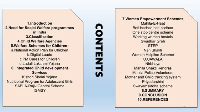 Social welfare programs in India | PPT