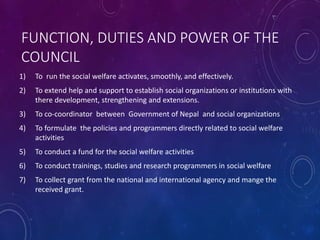 Social welfare act, 2049 | PPTX