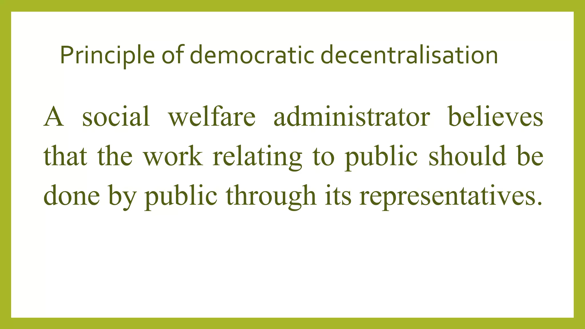 Social welfare administration | PPTX