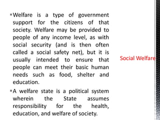 Social welfare administration | PPTX
