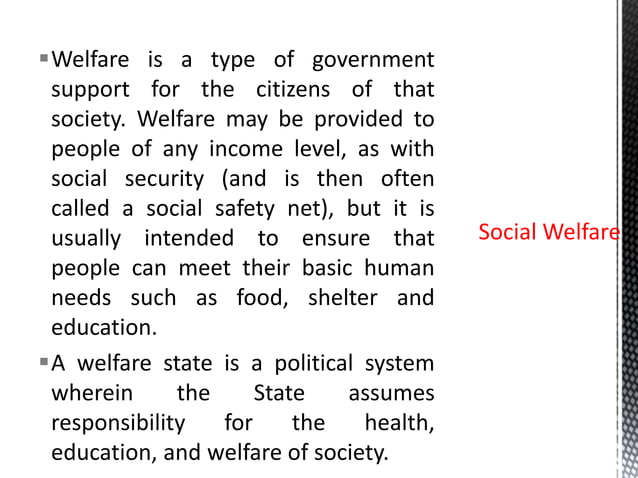 Social welfare administration | PPTX