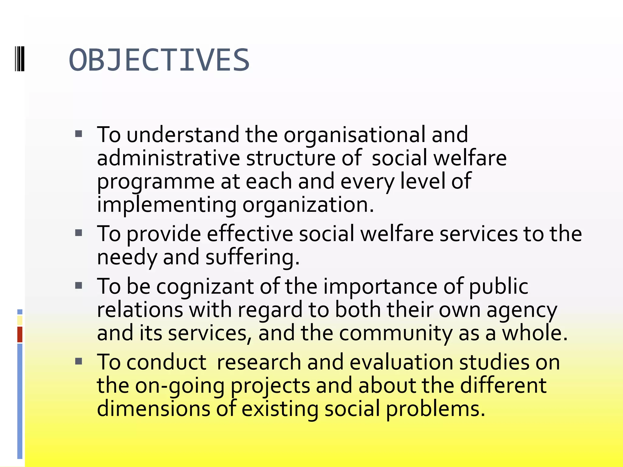 Social welfare administration 2 | PPTX