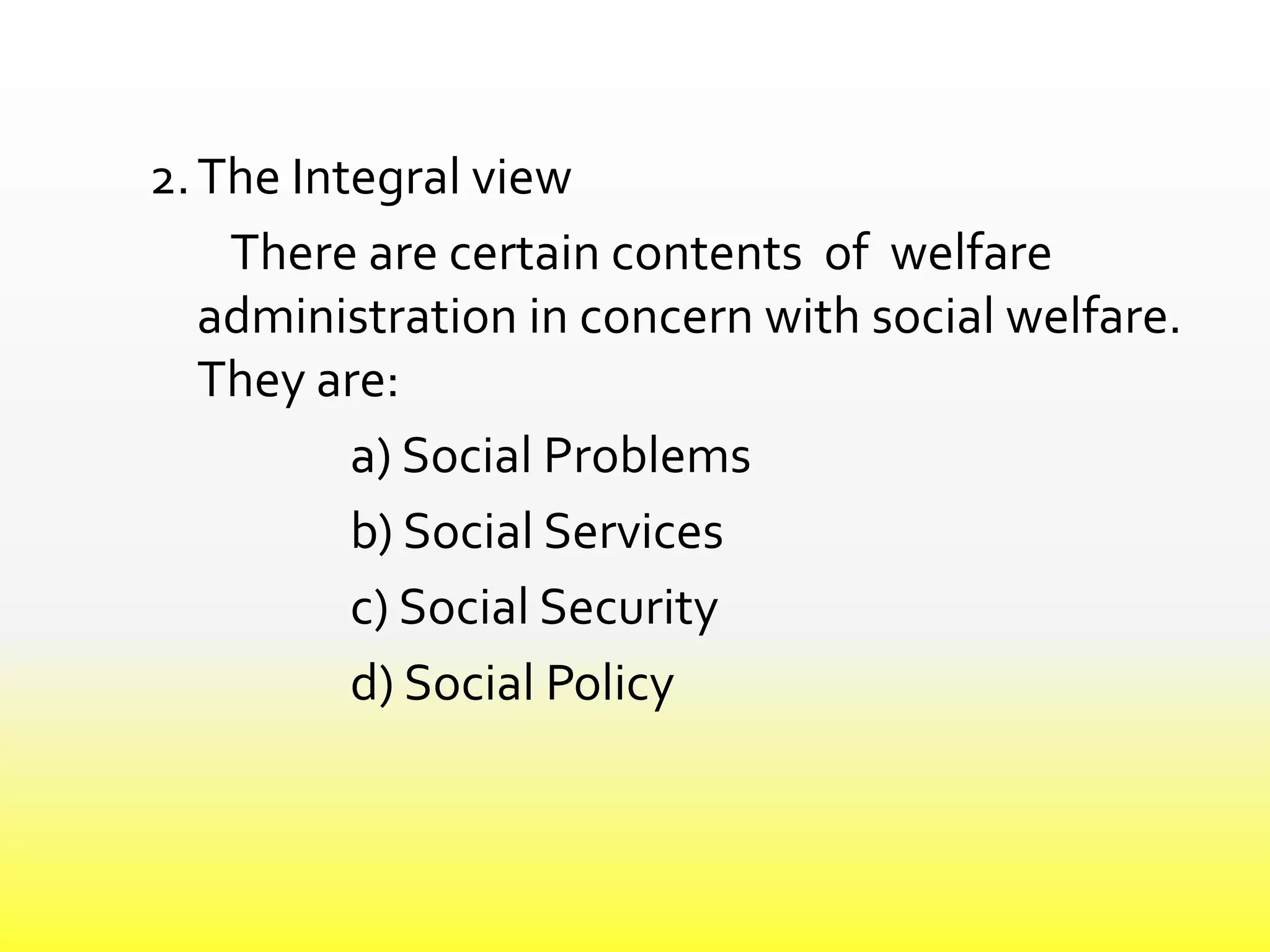 Social welfare administration 2 | PPTX