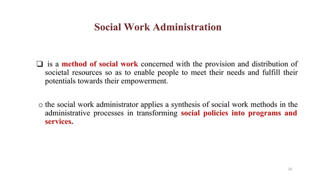 Social Welfare Agency and Administration.pdf | Business Administration ...