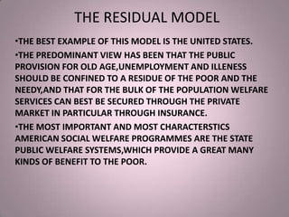 Social welfare models | PPTX | Government Support and Welfare ...