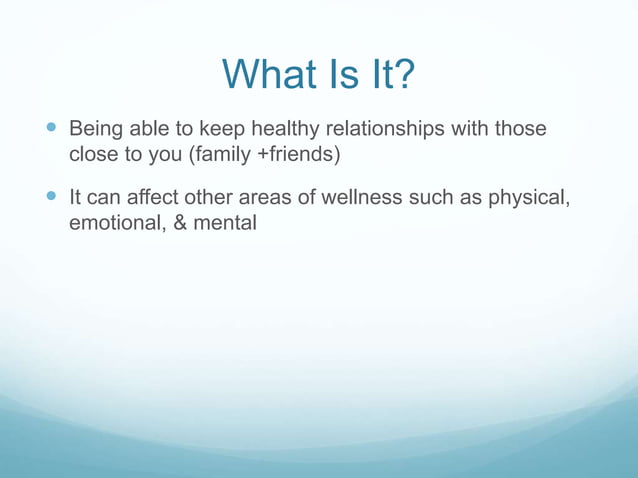 Social Wellness | PPTX