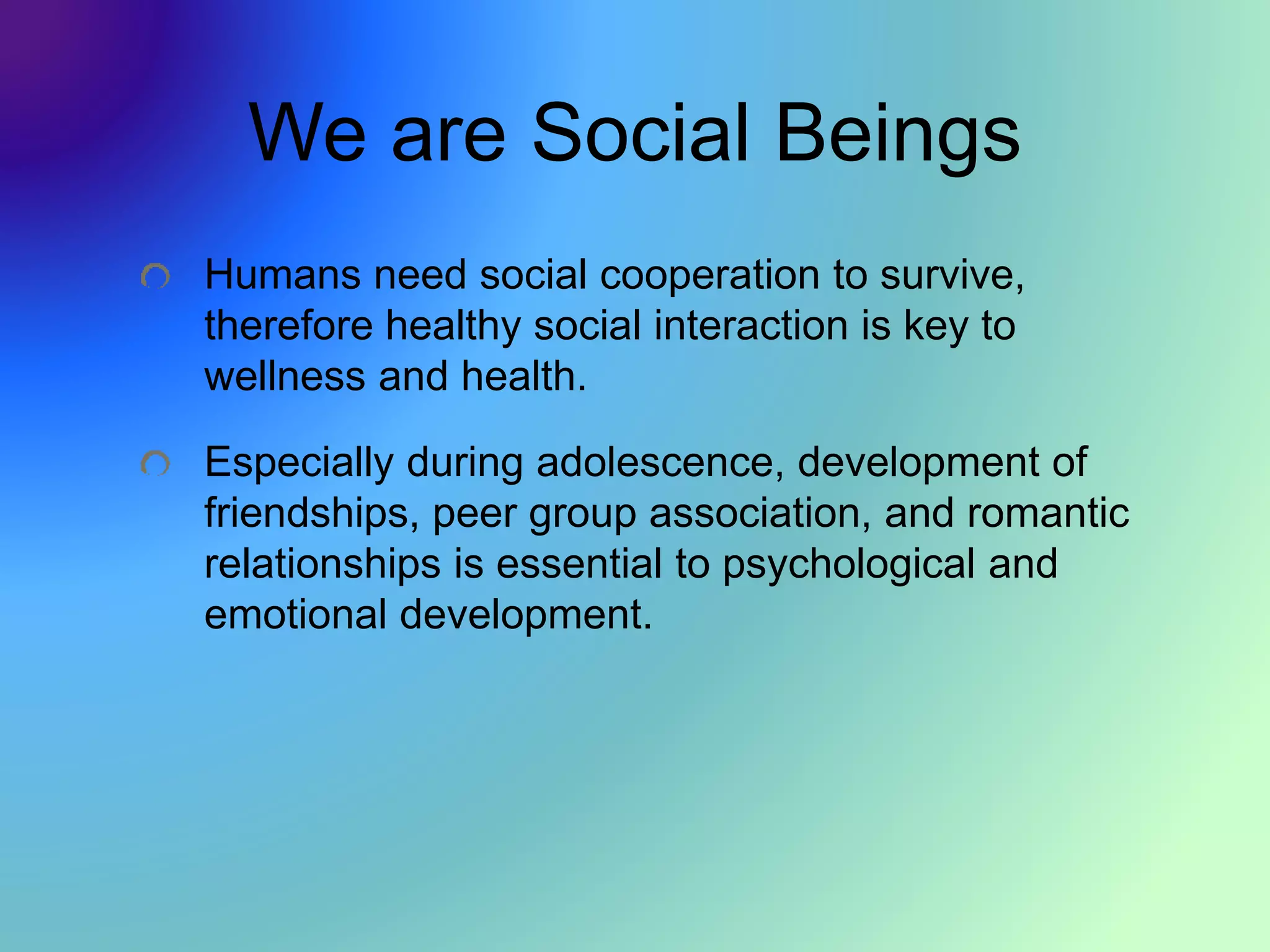 Social wellness for IHS | PPT