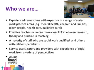 Course Presentation: Social Work | PPT