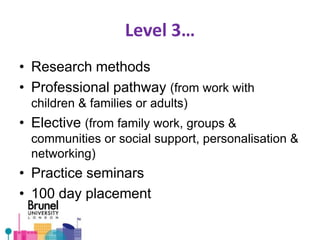 Course Presentation: Social Work | PPT