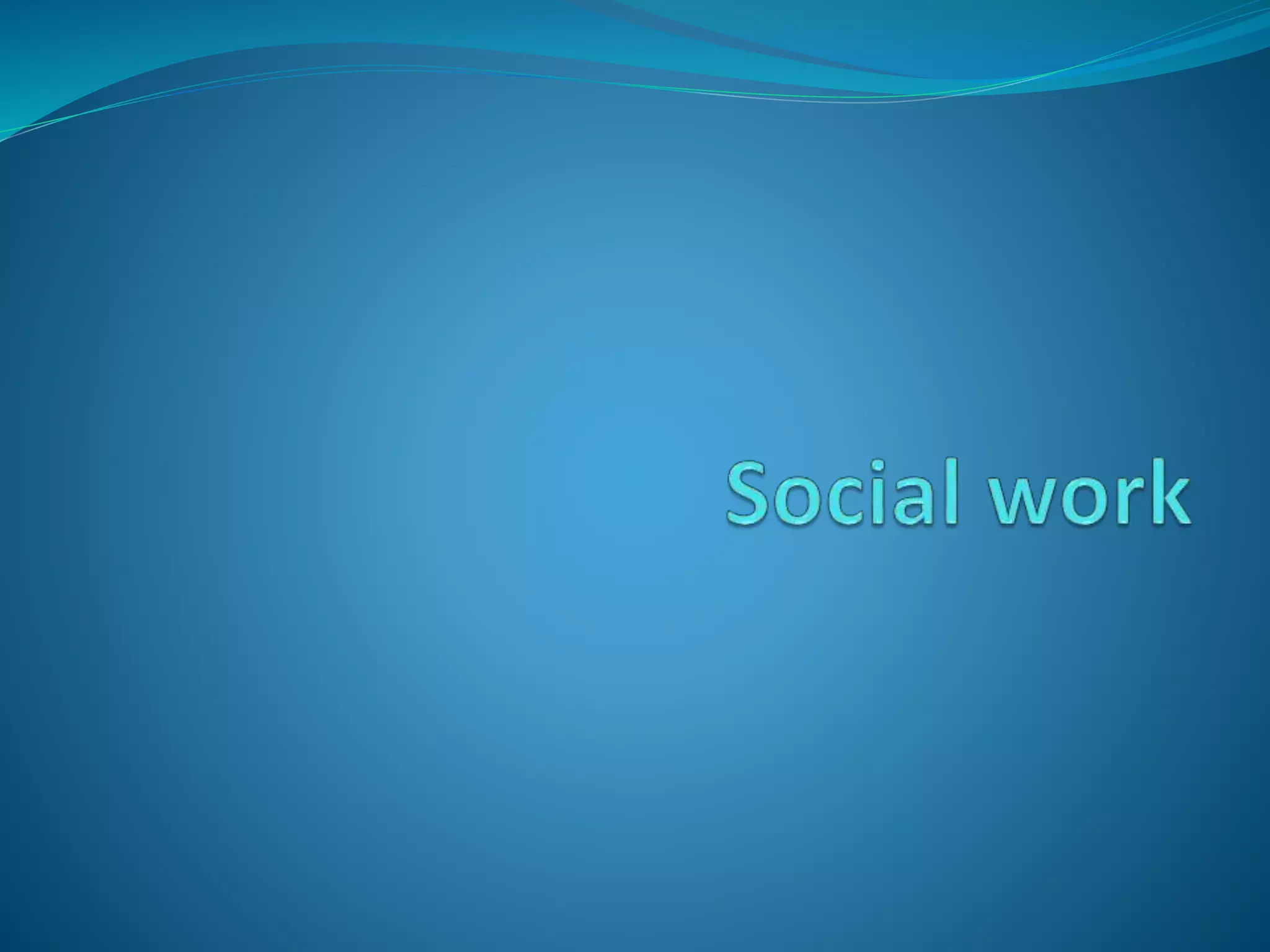 Social work | PPTX