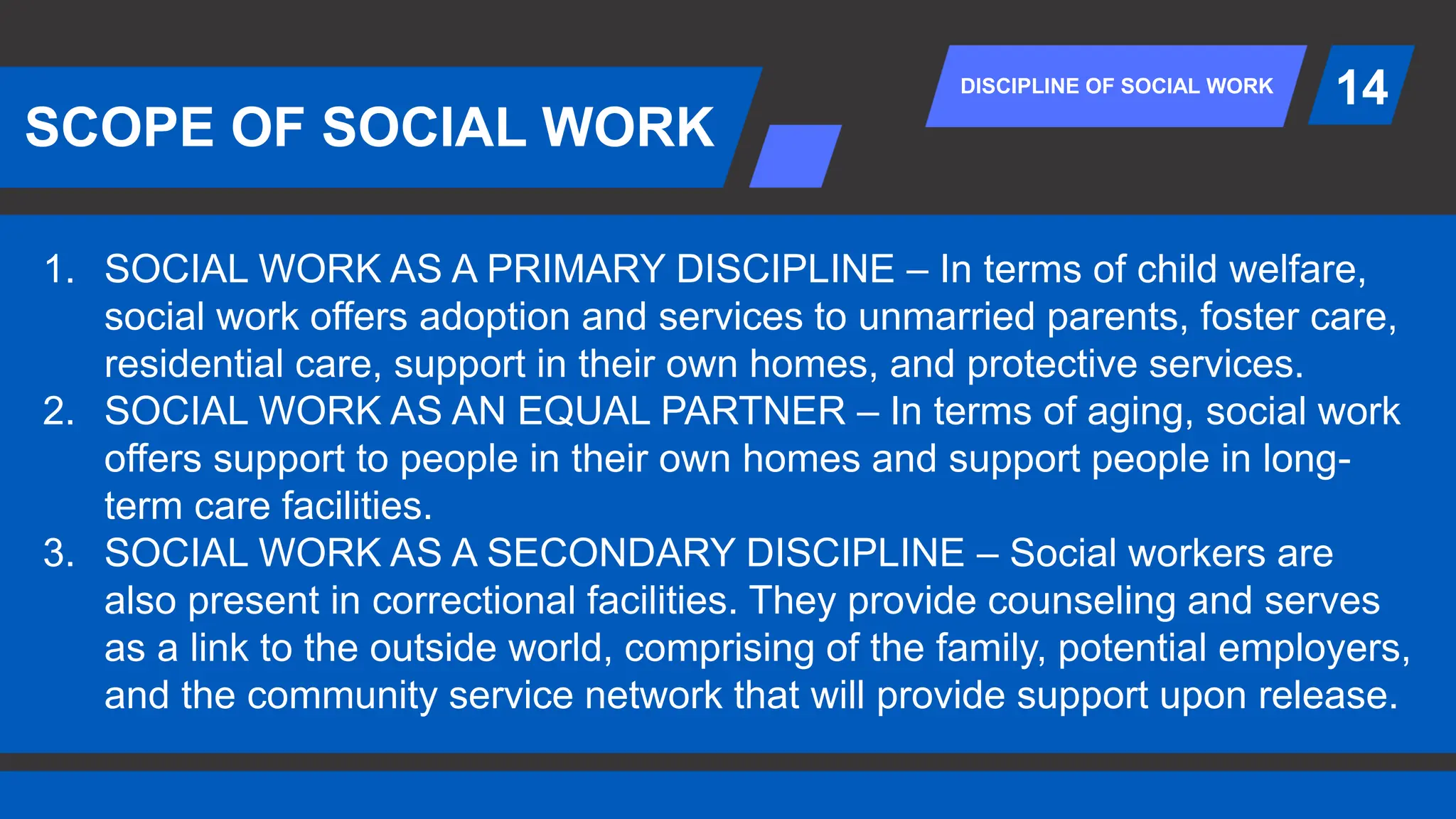 The Discipline of SOCIAL WORK_for 2nd Quarter | PPTX