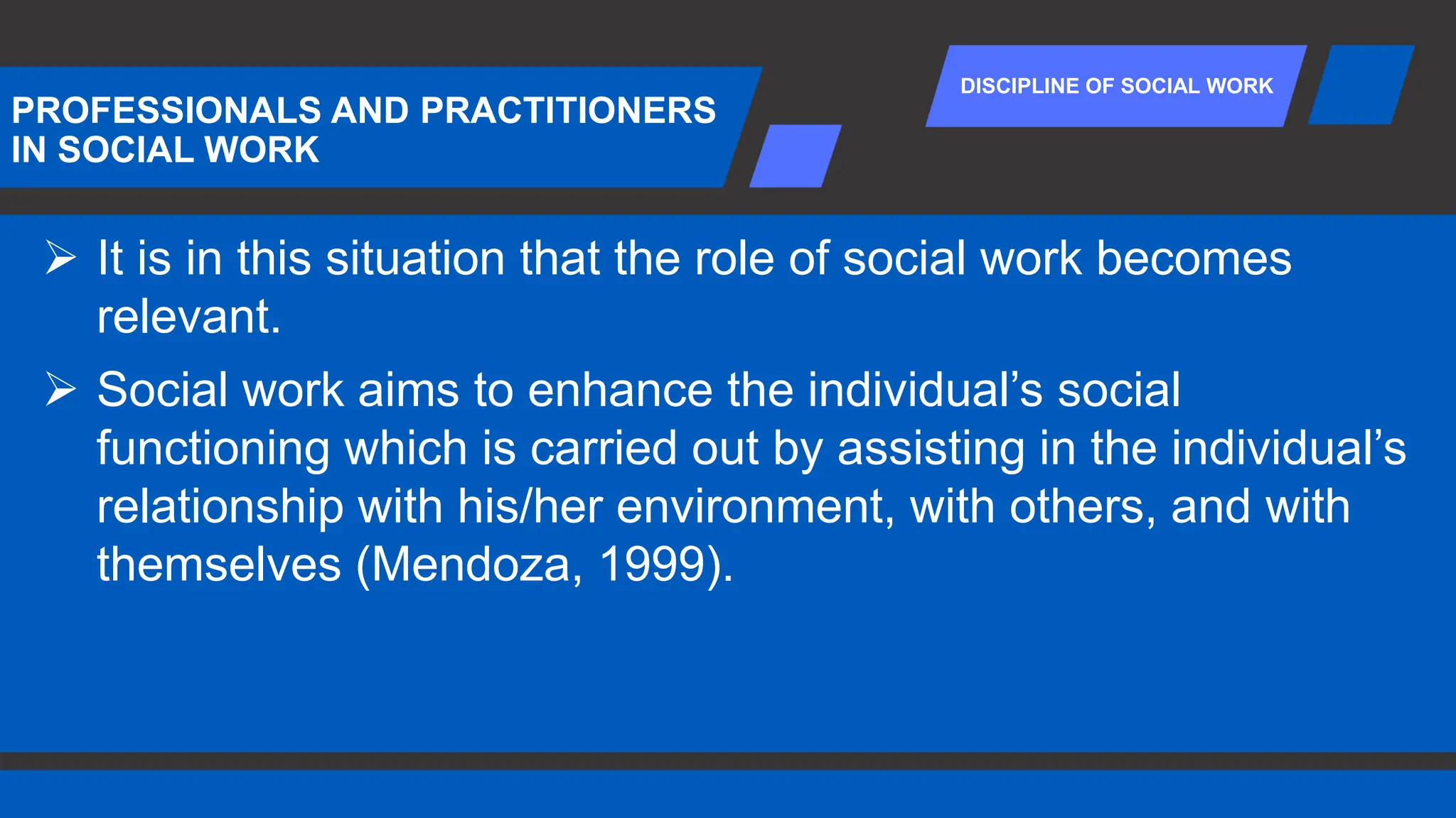 The Discipline of SOCIAL WORK_for 2nd Quarter | PPTX