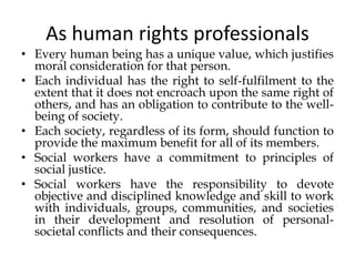 Social work and Human rights.pptx, This will be useful information for ...
