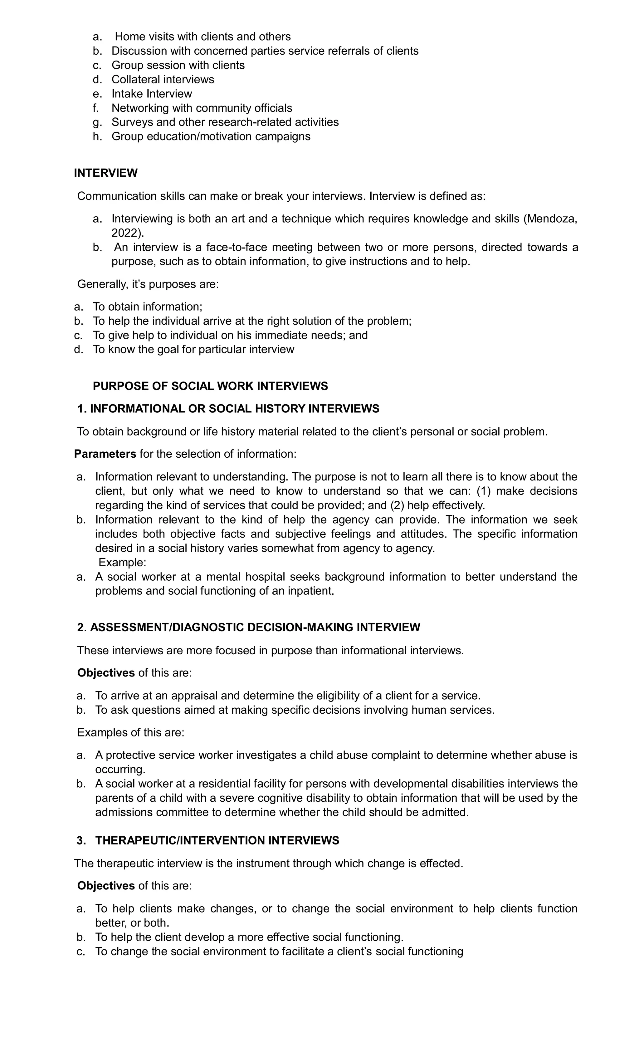 SOCIAL WORK COMMUNICATION Definitions Review | PDF