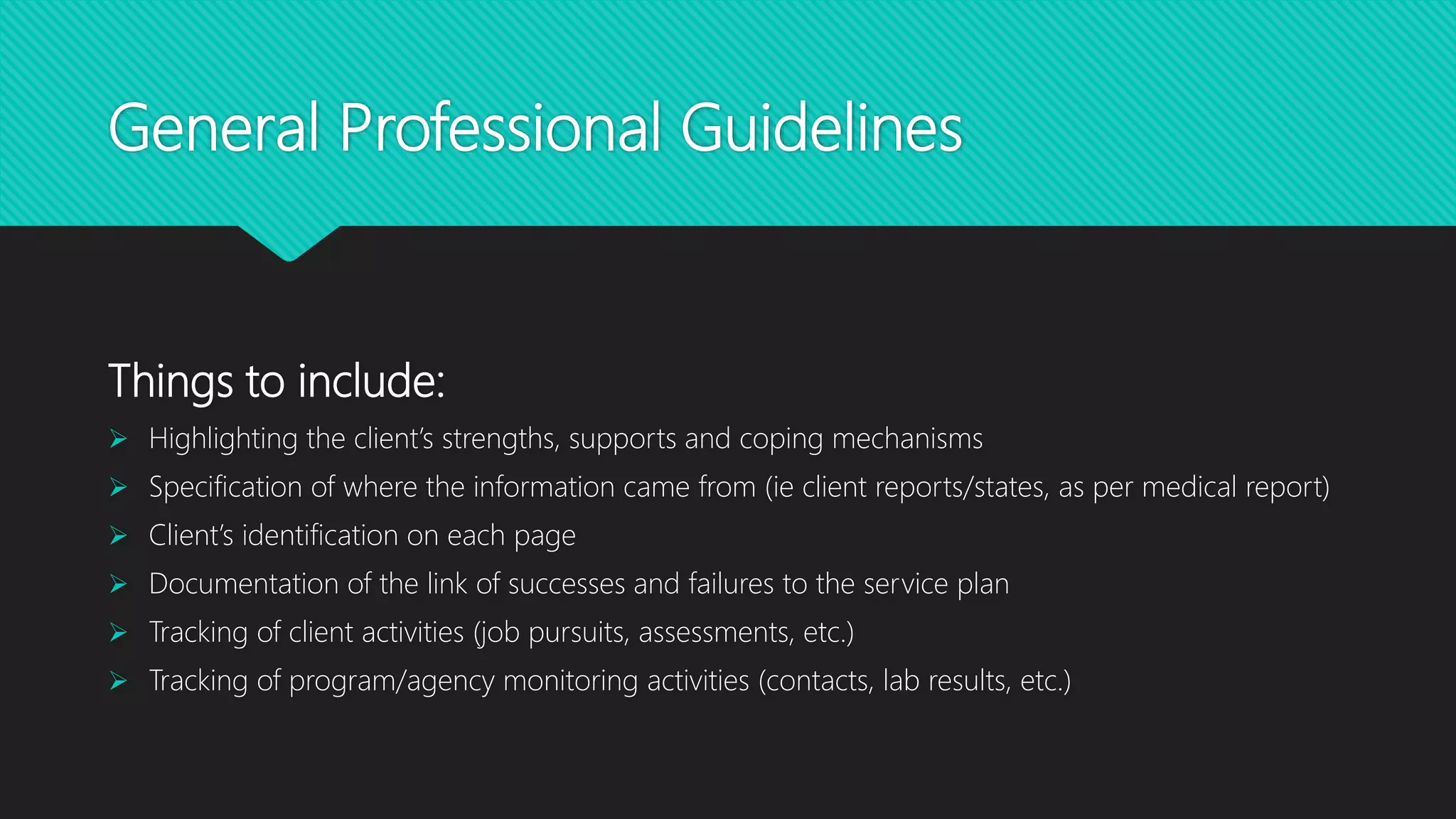 Social work documentation | PPTX