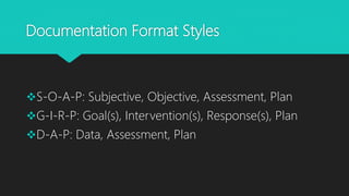 Social work documentation | PPTX