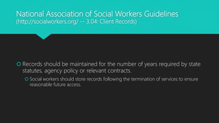 Social work documentation | PPTX