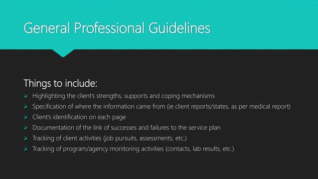 Social work documentation | PPTX