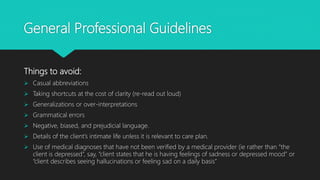 Social work documentation | PPTX