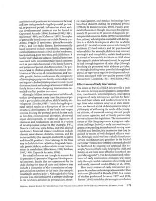 Social Work Early Intervention for Young Children with Developmental ...