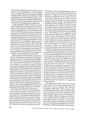 Social Work Early Intervention for Young Children with Developmental ...