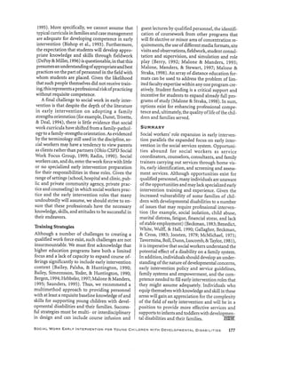 Social Work Early Intervention for Young Children with Developmental ...