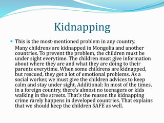 Social workers for children | PPTX