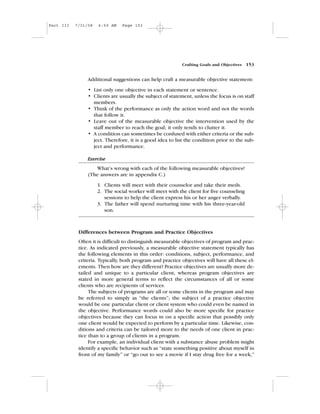 Social work: Crafting Goals and Objectives | PDF