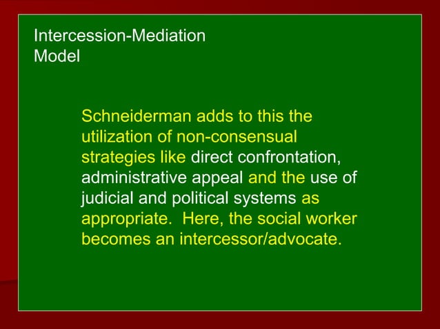 Social work helping models and approaches | PPT