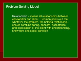 Social work helping models and approaches | PPT