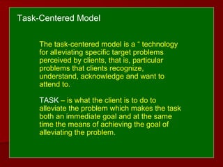 Social work helping models and approaches | PPT