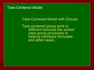 Social work helping models and approaches | PPT